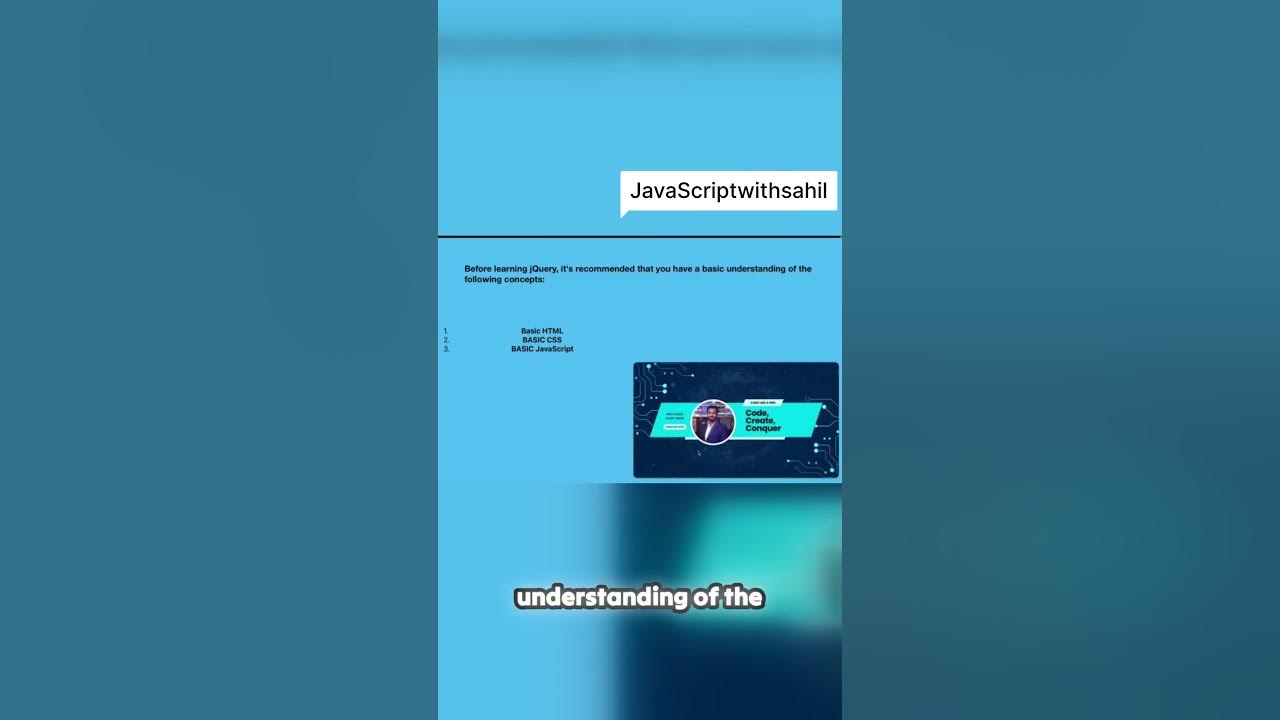 Jquery Basic Coding Javascriptdev Javascripttutorial Javascript 0796