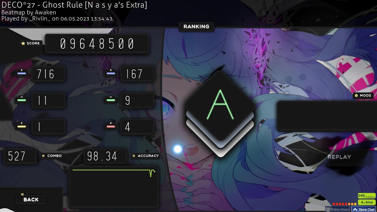 4 and 1 SB on 7⭐ Ghost Rule [N a s y a's Extra] - YouTube