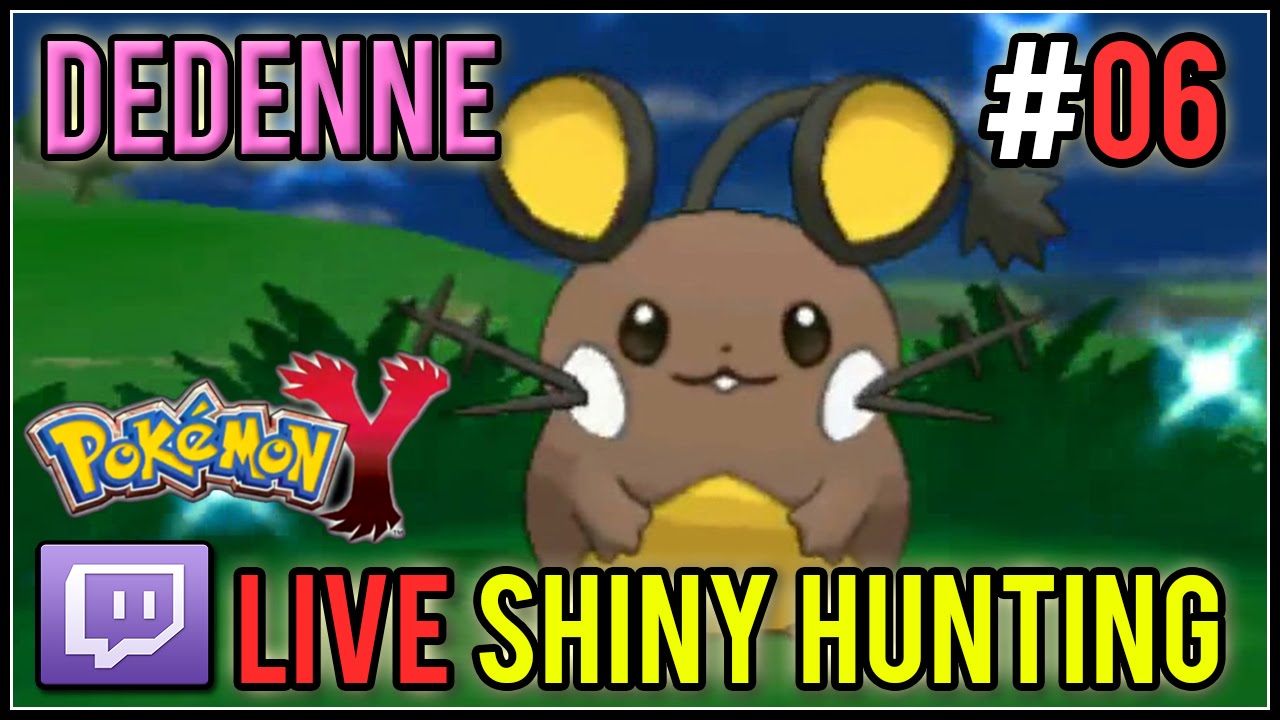 [Live] Shiny Dedenne at 33 Encounters | Live Shiny Hunt #06 | Pokemon X ...