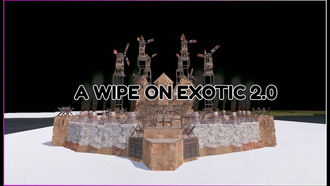Exotic wipe 2.0 | Rust | Raid defense (1v10) - YouTube