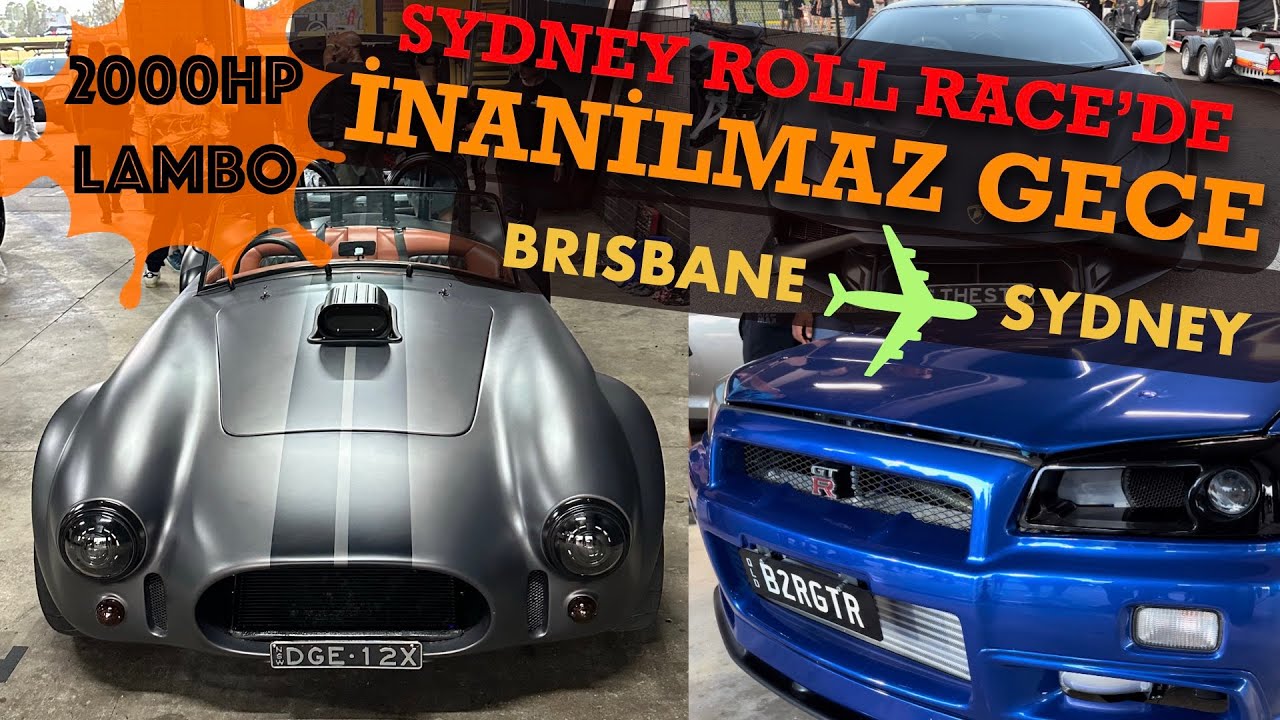 Sydney'de ROLL RACE gecesi. - YouTube