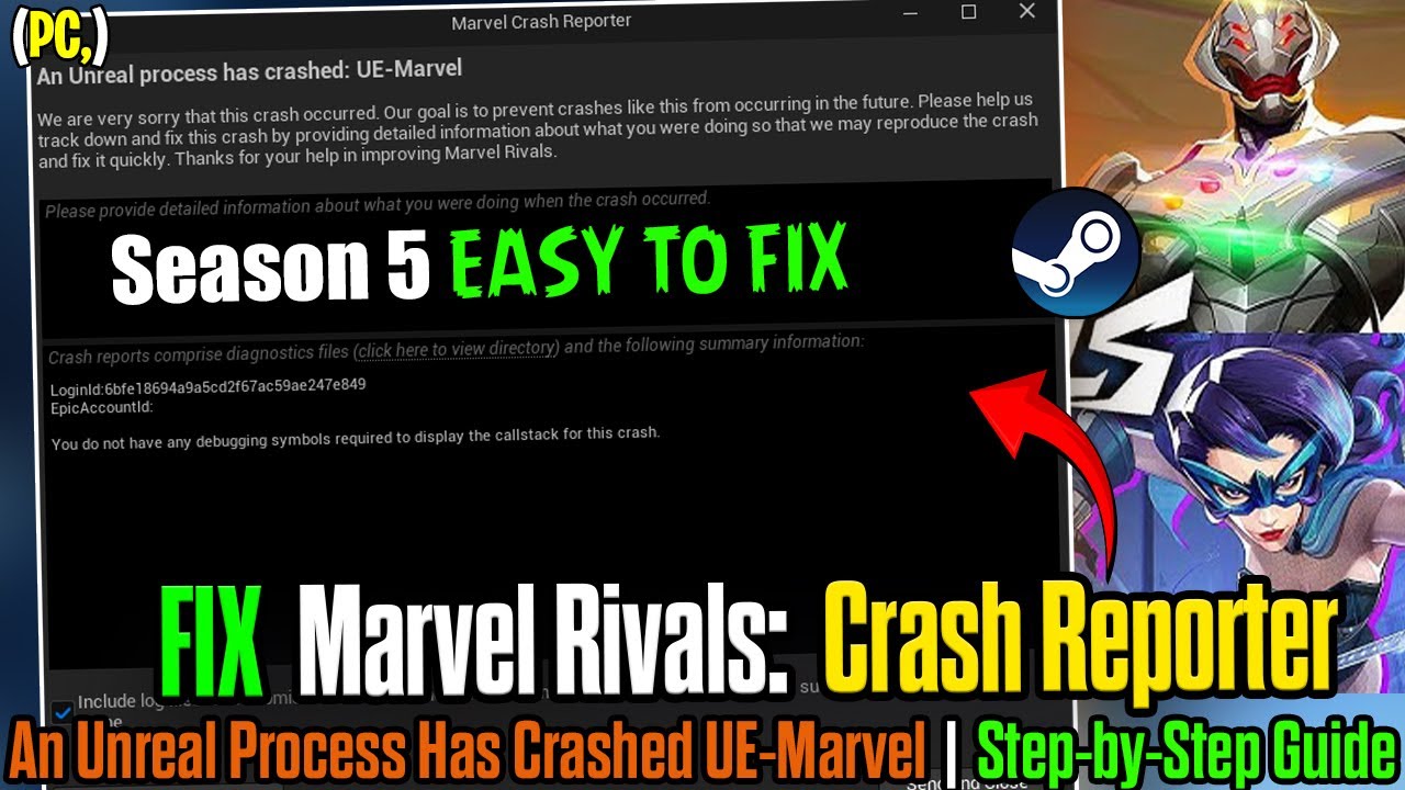 🛠️ FIX Marvel Rivals: An Unreal Process Has Crashed | UE Crash Reporter ...