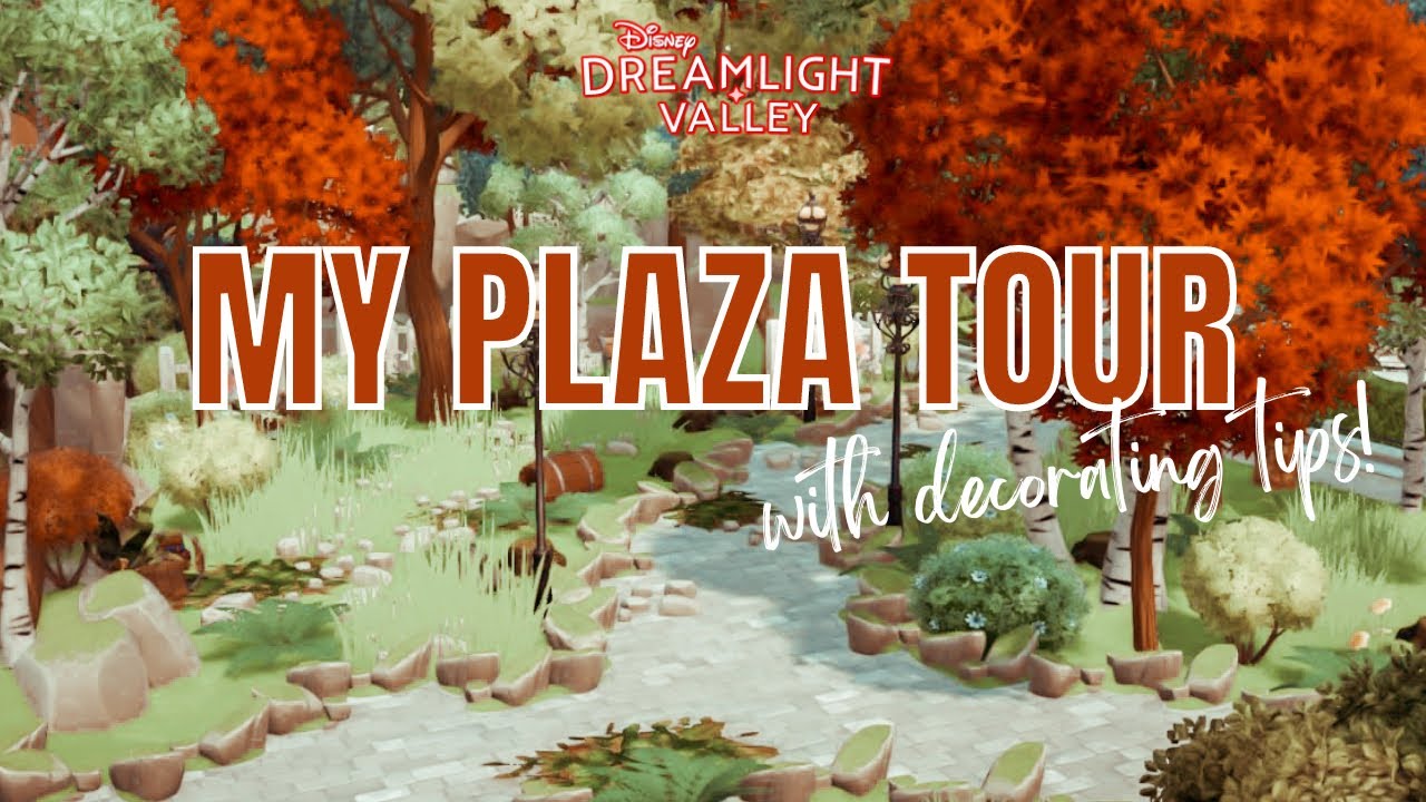 Touring My Plaza in Disney Dreamlight Valley | Overgrown Cottagecore ...