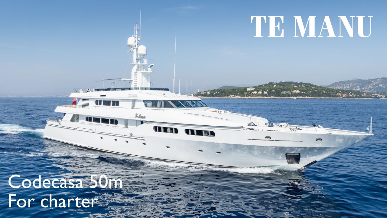 TE MANU - 50m Codecasa Yacht for Charter - YouTube