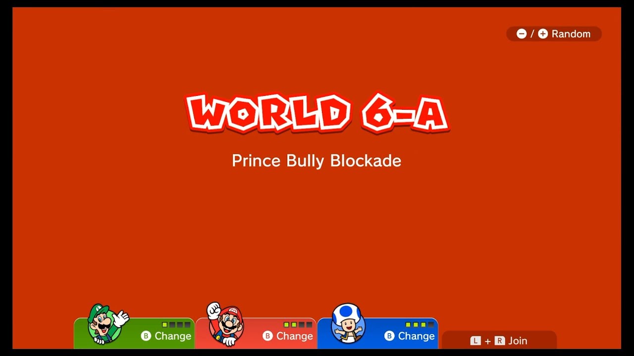 Super Mario 3D World 6-A Prince Bully Blockade - YouTube