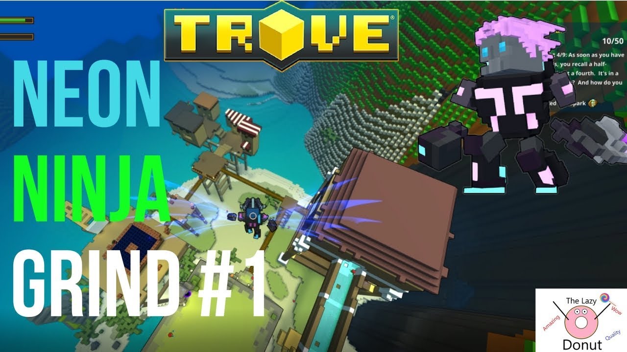 Trove Neon Ninja Crystallized Sun Spark Grind #1 (No Commentary) - YouTube