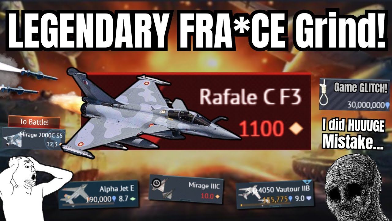 FRA*CE Grind is PURE HELL!💀🔥(I accidentally made it 𝐈𝐌𝐏𝐎𝐒𝐒𝐈𝐁𝐋𝐄) | War Thunder Experience [Part 4 ...