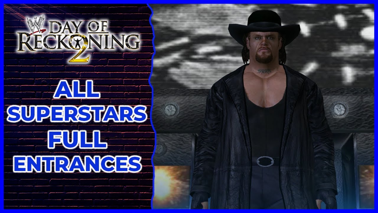 WWE Day Of Reckoning 2 - All Superstars & Legends Entrances - YouTube