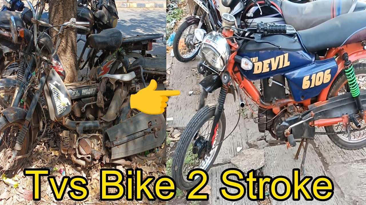 Tvs XL Super Modified Into Bike 😜 2 stroke bike modification Tvs Xl ...