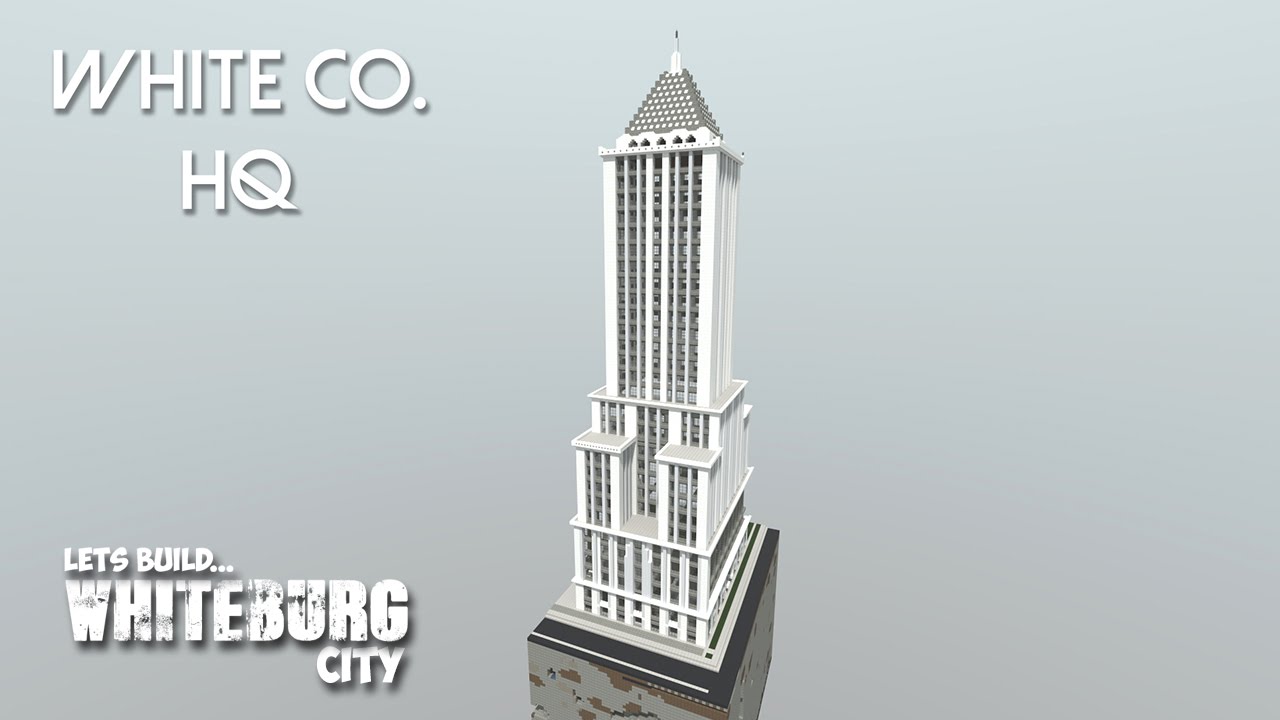 Minecraft Lets Build Whiteburg City - The White Co. Building - YouTube