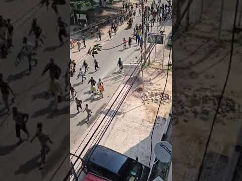 urgent  28/01/2025 Ambassade de France brûlé ce matin a Kinshasa
