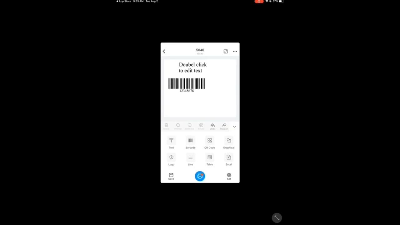 How to use Dlabel IOS App with Hoin Label barcode printer - YouTube
