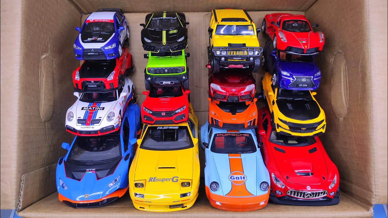 Box Full of Cars , Porsche 911, Lycan Hypersport, Bentley Continental ...