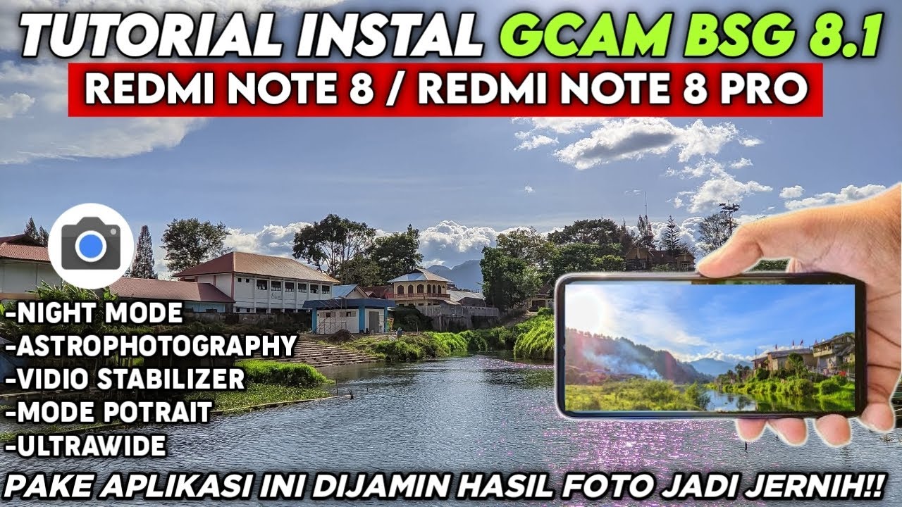 TUTORIAL CARA PASANG GCAM UNTUK REDMI NOTE 8 & NOTE 8 PRO - YouTube