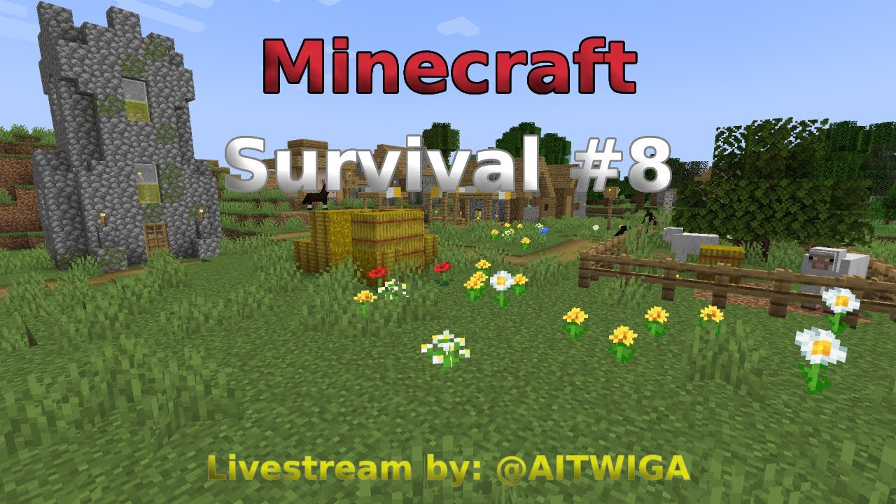Survival #8 (Minecraft) - Vesnice, průzkum mapy a Ostrov Záchrany | 21 ...