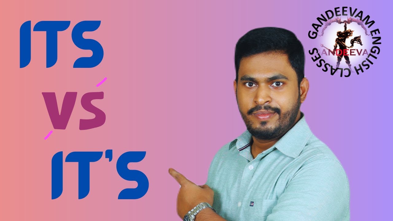 ITS vs IT'S 🤔| What's the difference? | Learn with examples. - YouTube