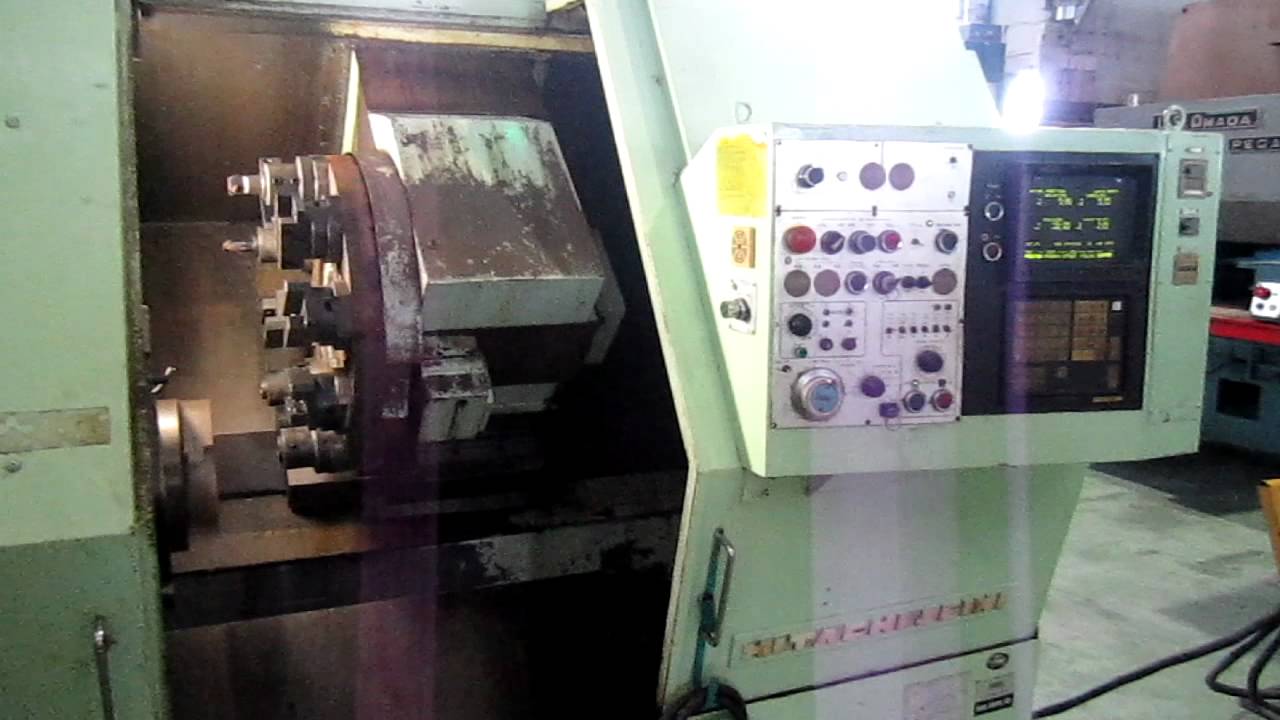 CNC Lathe Hitachi Seiki NK-25S ( 1986, Fanuc 10T ) - YouTube