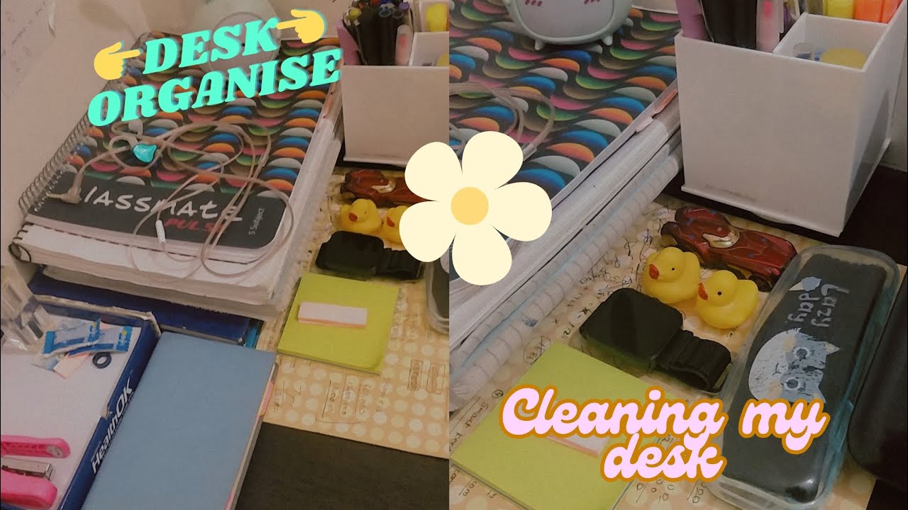 💯||cleaning study desk||💯👉desk organise 👈. #viralvideo #youtube ...