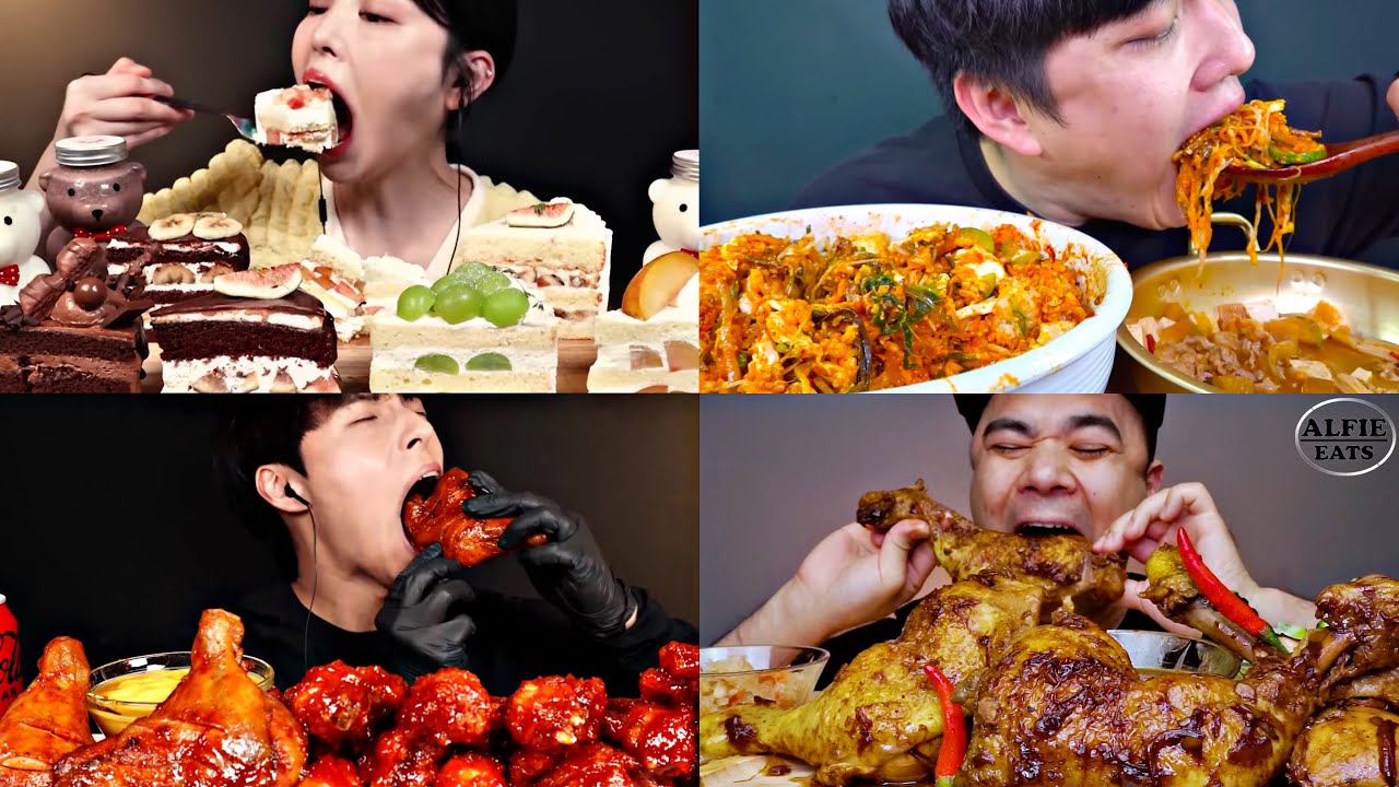 MOST ULTIMATE MUKBANG FOOD EXTREME SATISFYING BIG BITES - YouTube