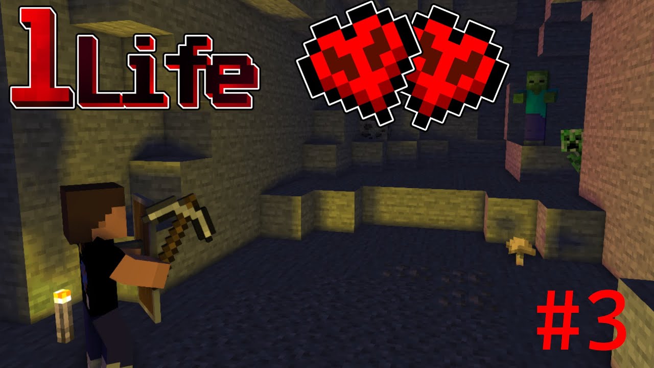 One Life 2(Minecraft Hardcore): #3 Eisen-Mining - YouTube