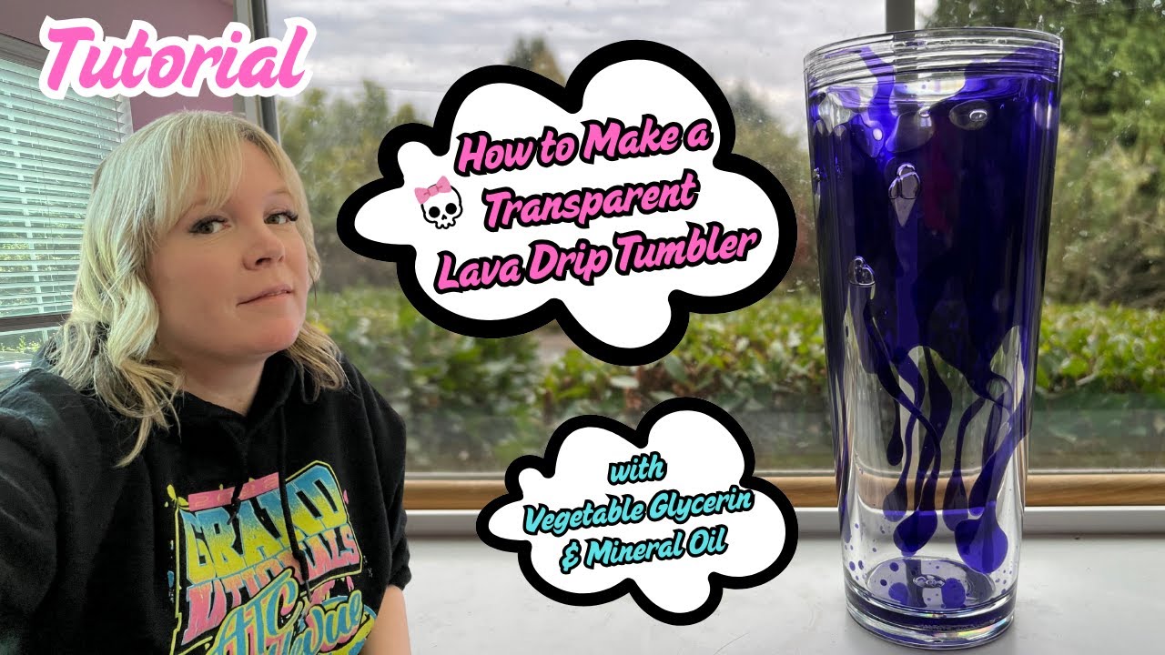 How to Make a TRANSPARENT Lava Drip Snow Globe Tumbler! - YouTube