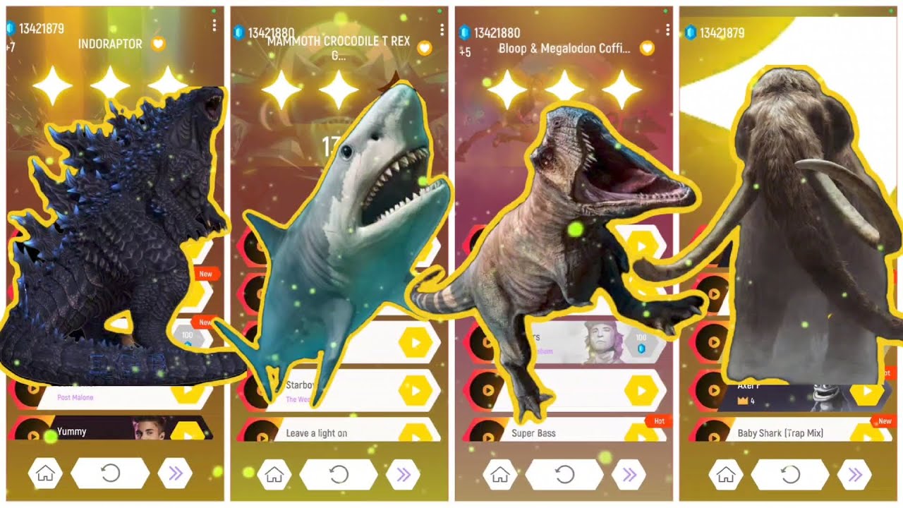 godzilla vs shark vs t-rex vs mammoth #6 - YouTube