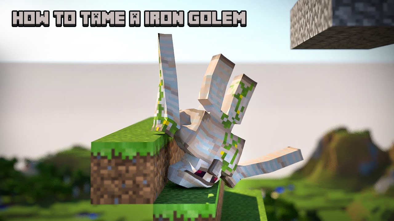 How to tame a iron golem in minecraft [Very Easy Tutorial] - YouTube