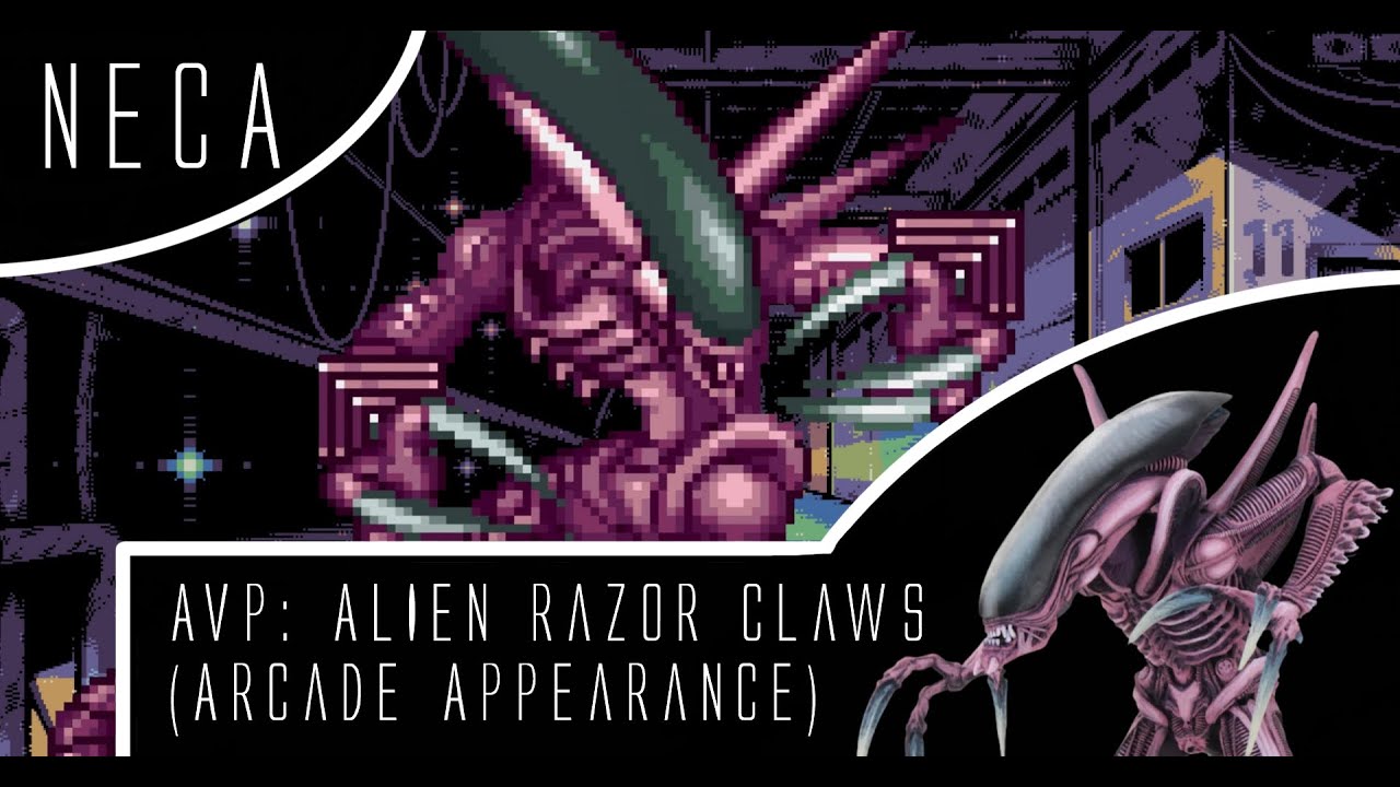 NECA - Alien vs Predator: Razor Claws Alien | (Arcade Appearance) - YouTube