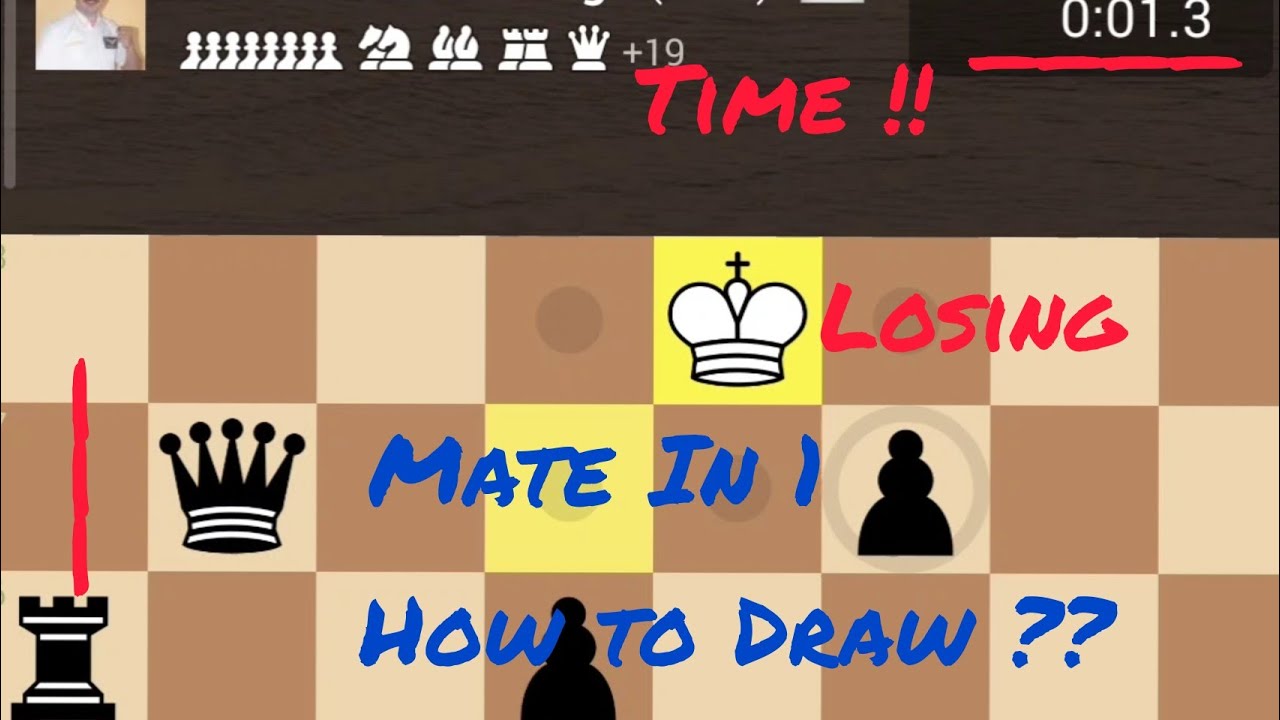 How to make a draw in a losing endgame ?? #chess #chessgame #video # ...