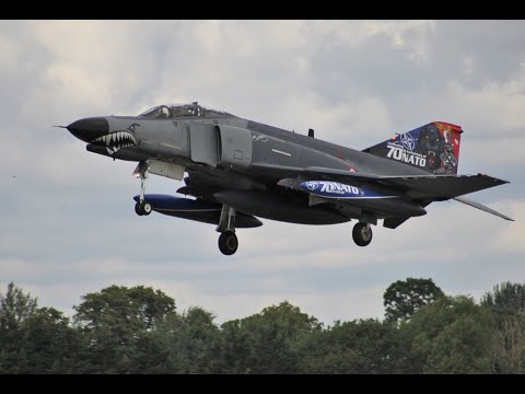 Turkish Air Force F4E 2020 Phantoms Arrival Landing @ RIAT 2019