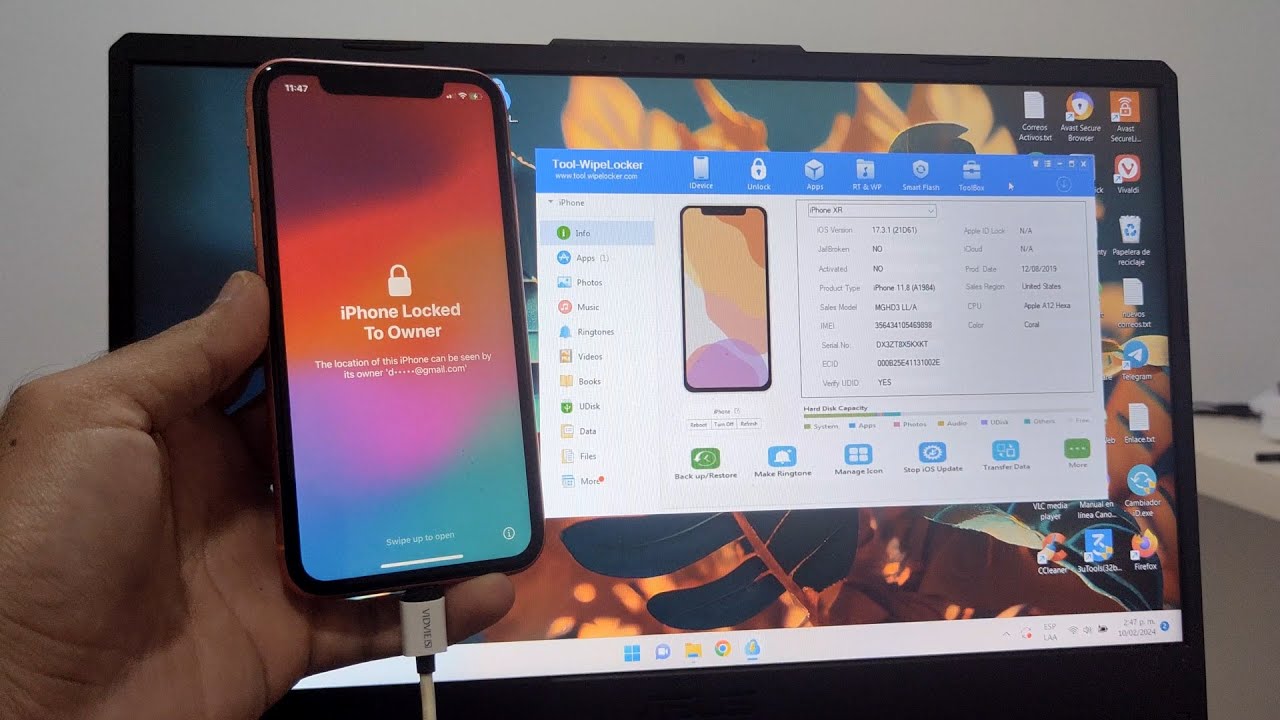 iPhone XR Bypass Activation Lock iOS 17.3.1 Free⚡ How To Unlock iCloud ...