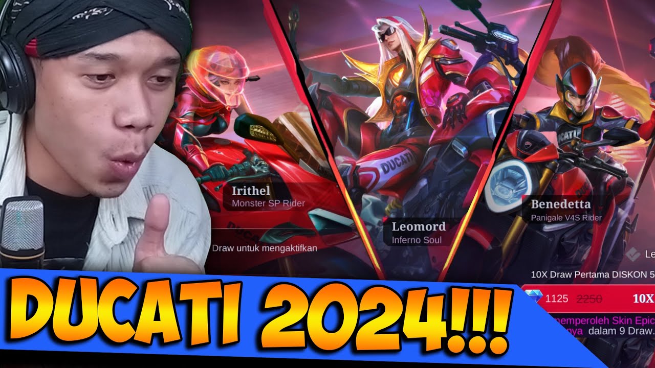 Langsung 3 Skin ! Resale Event Mlbb x Ducati 2024 ! Mobile Legends ...