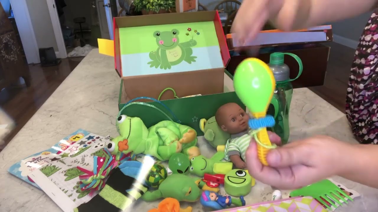 Girls 2-4 Frogs and flowers Theme. OCC Shoebox - YouTube