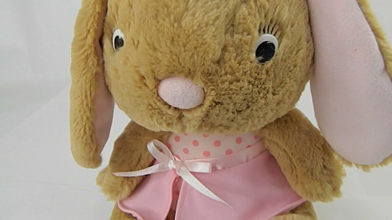 Hallmark Interactive Talking Story Buddy Soft Plush Abigail Bunny ...
