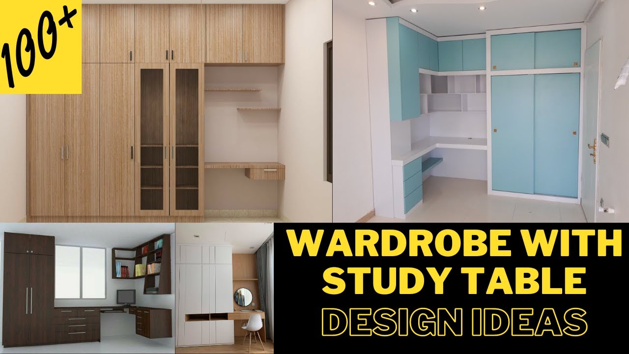 Wardrobe with study table design || interior design || create your ...