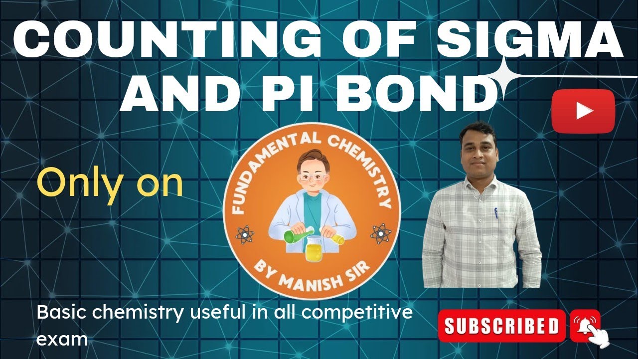 Counting of sigma and pi bond # basic chemistry # class 11th - YouTube