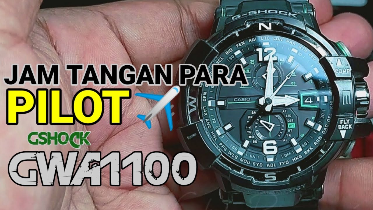Jam Tangan Pilot CASIO G-SHOCK GWA-1100-1A3 Gravity Master‼️ - YouTube