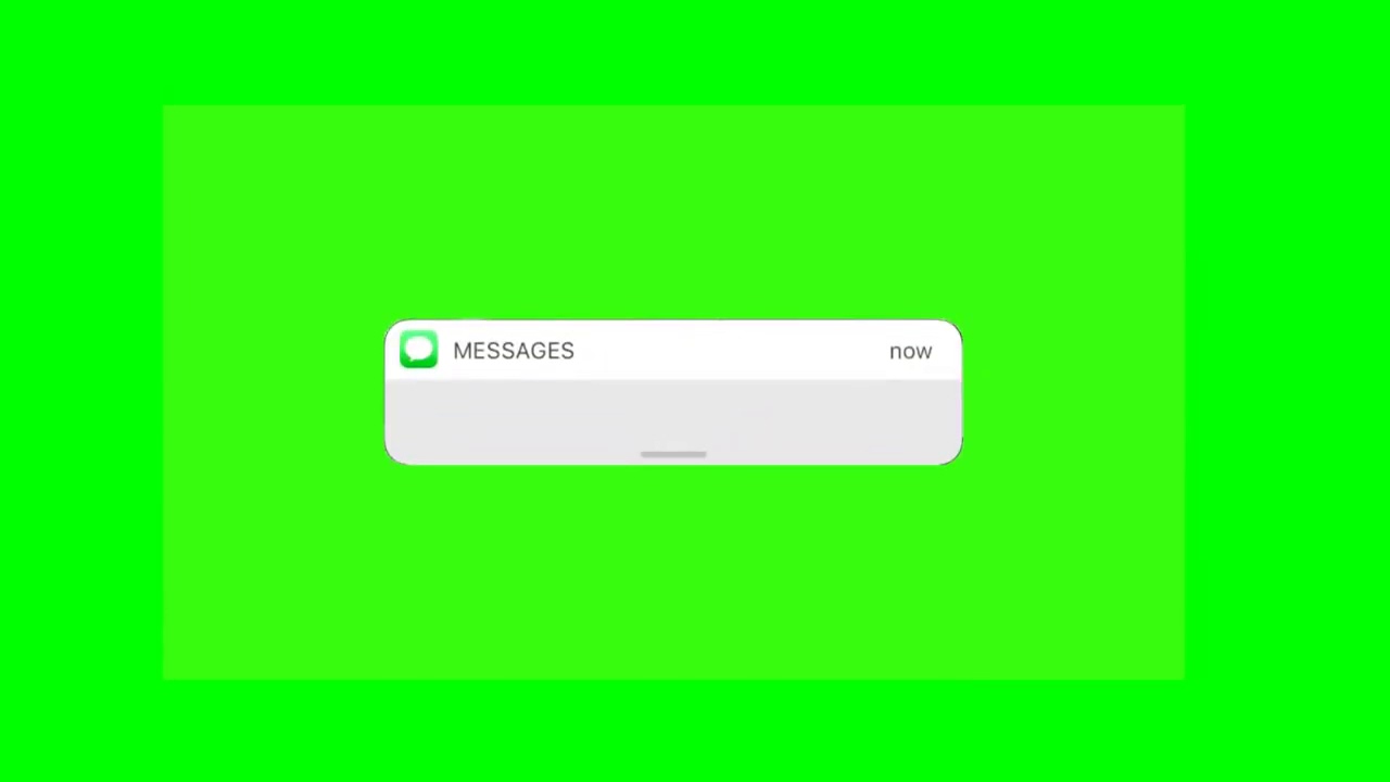 notification iphone green screen aesthetic - YouTube