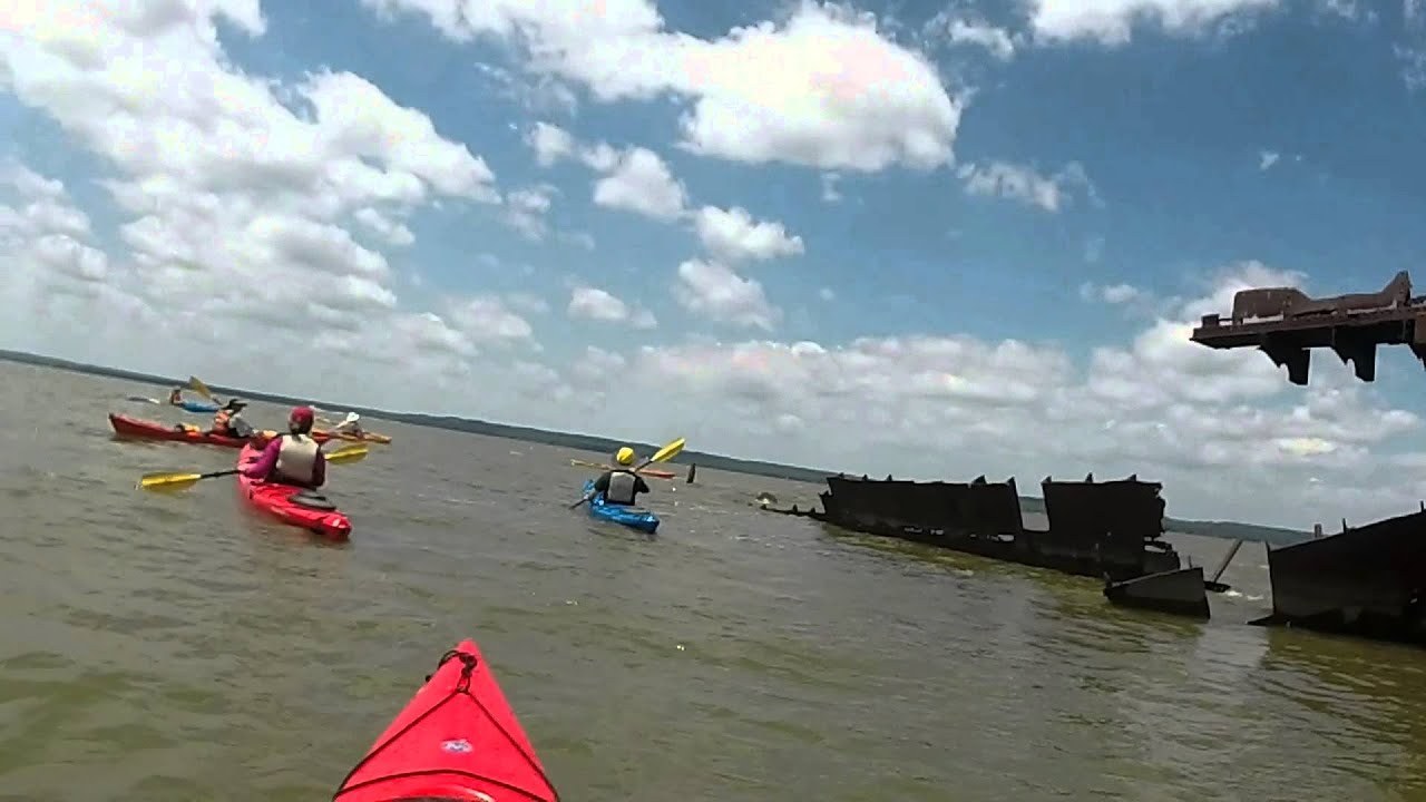 Kayaking on Mallows Bay - YouTube