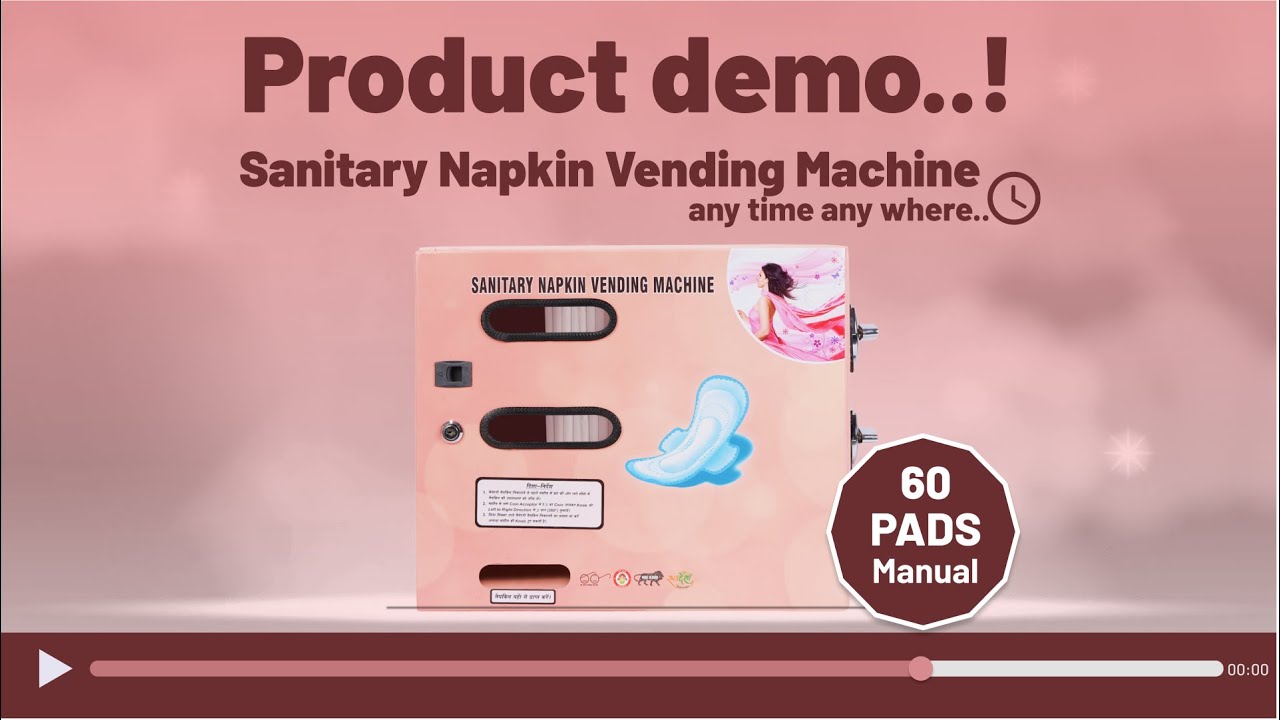 Product Demo Video Manual Operated Sanitary Napkin Vending Machine ...