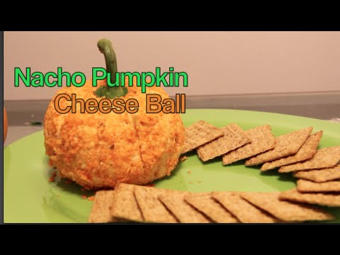 Nacho Pumpkin Cheese Ball recipe vlog - YouTube