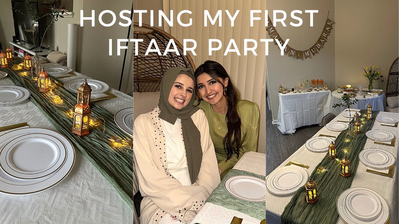 hosting our first iftaar | ramadan vlog 2023 - YouTube