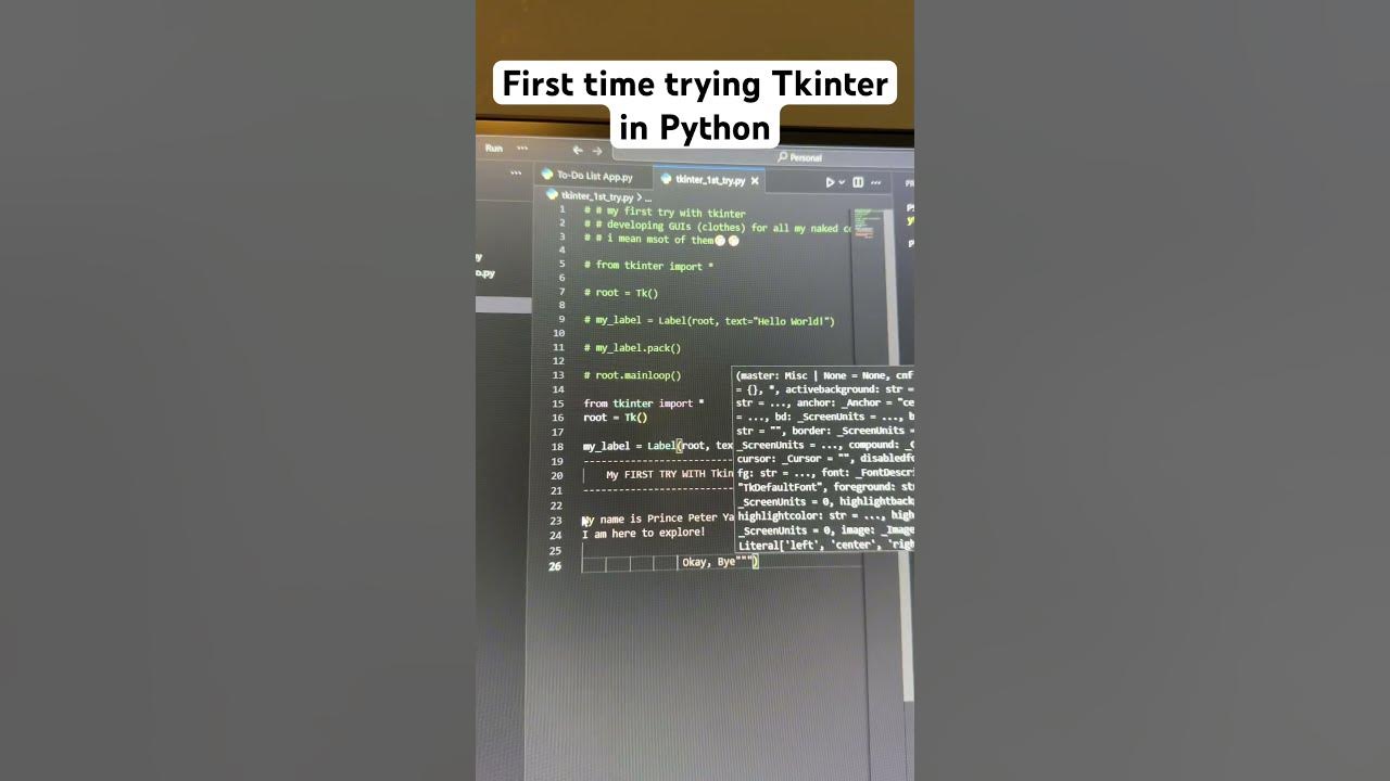Coding Is Haarrrrdddd😹😹😹 Python Pythonprogramming Tkintertutorial