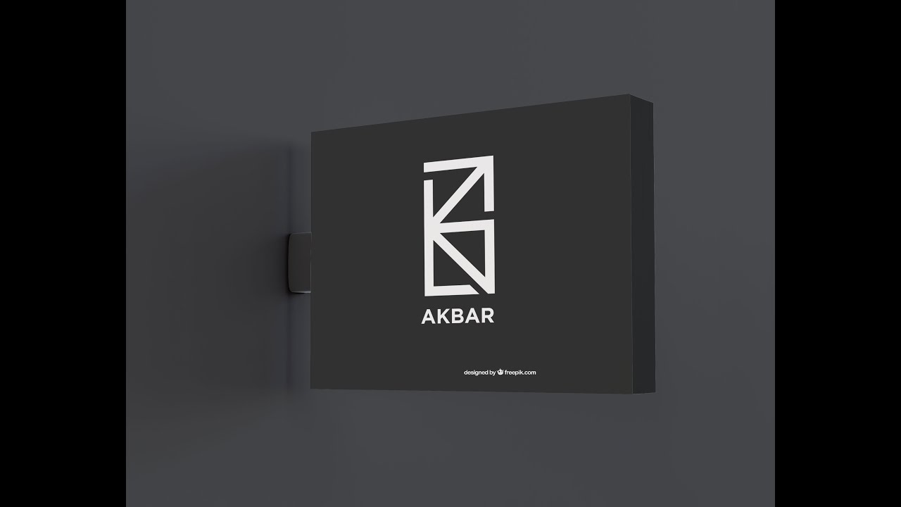 Logo dari nama AKBAR (Speedart 3min) - YouTube