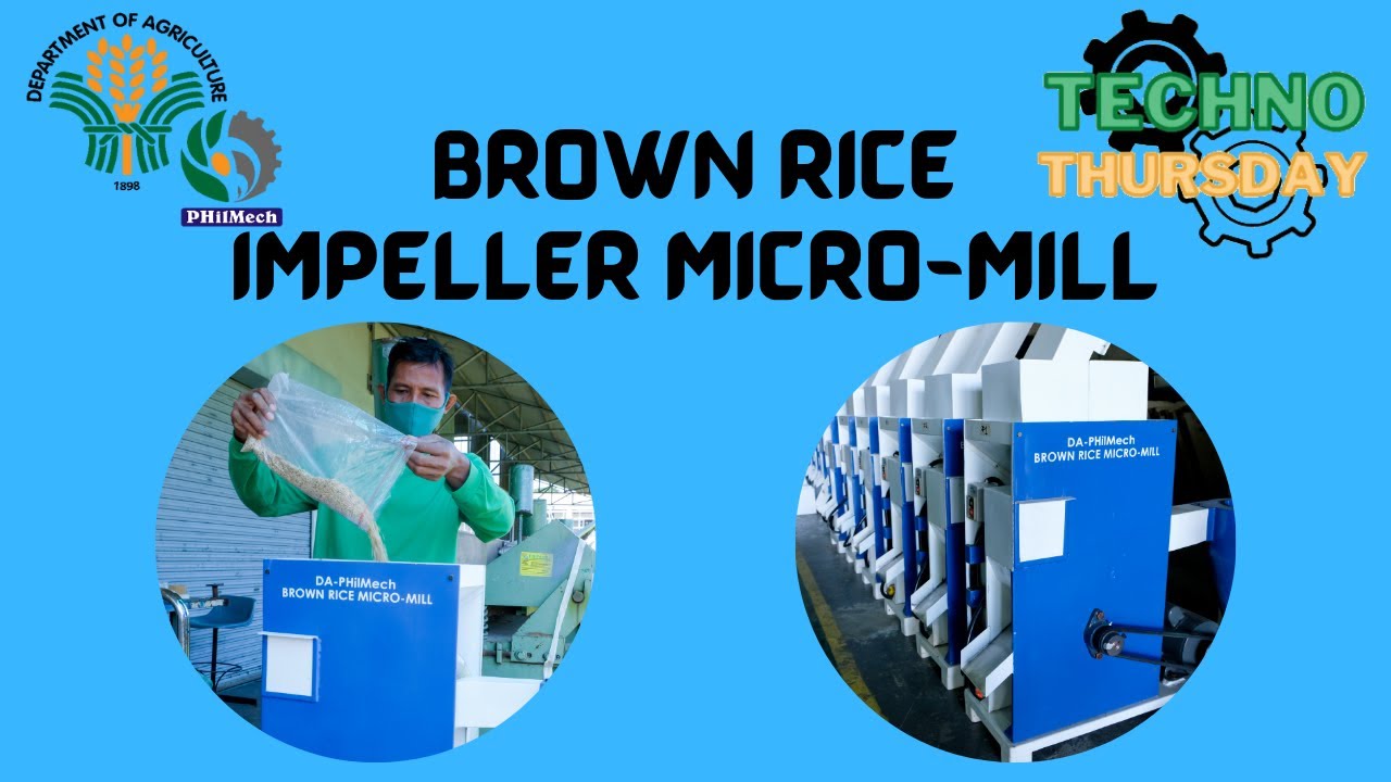Techno Thursday: PHilMech Brown Rice Impeller Micro-Mill - YouTube