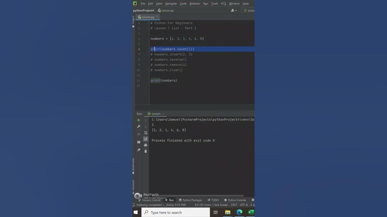 Python List Part 1 Pythonforbeginners Pythonprogramming Pythontutorial Programming