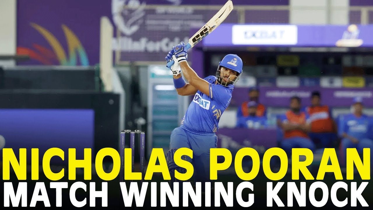 Nicholas Pooran Match Winning Knock | MI Emirates vs Dubai Capitals ...