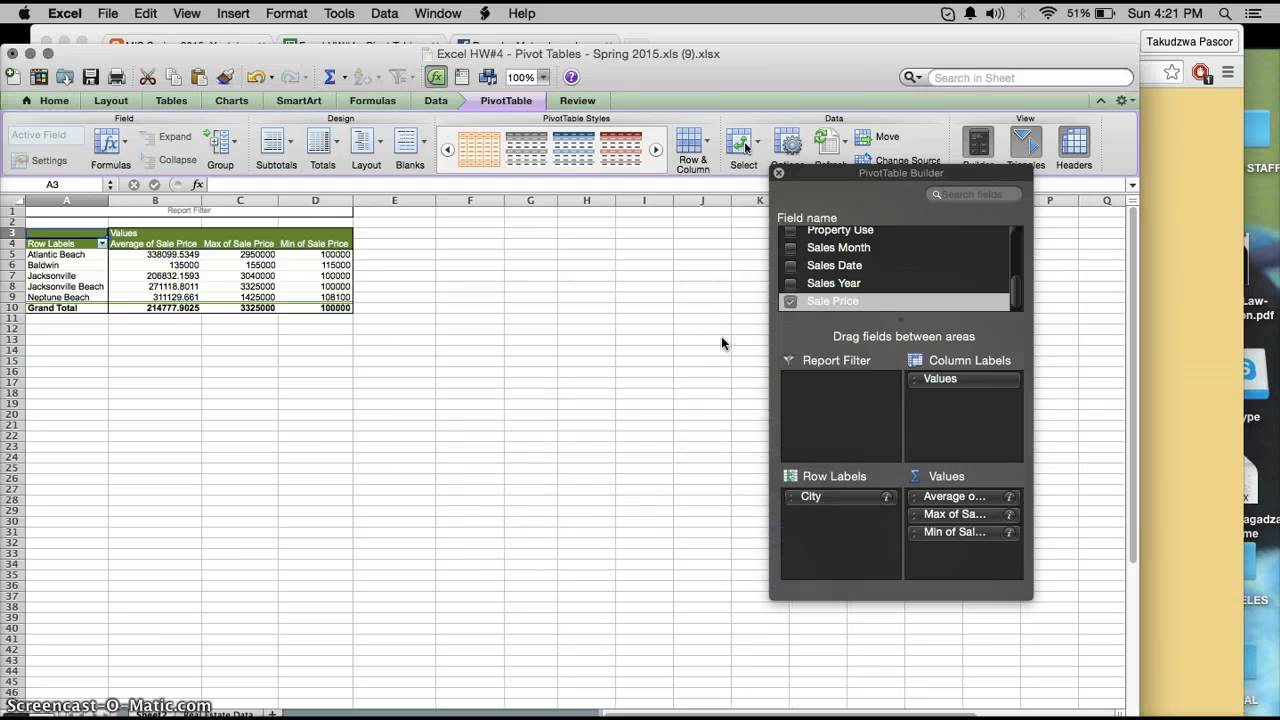 How to use pivot tables - YouTube