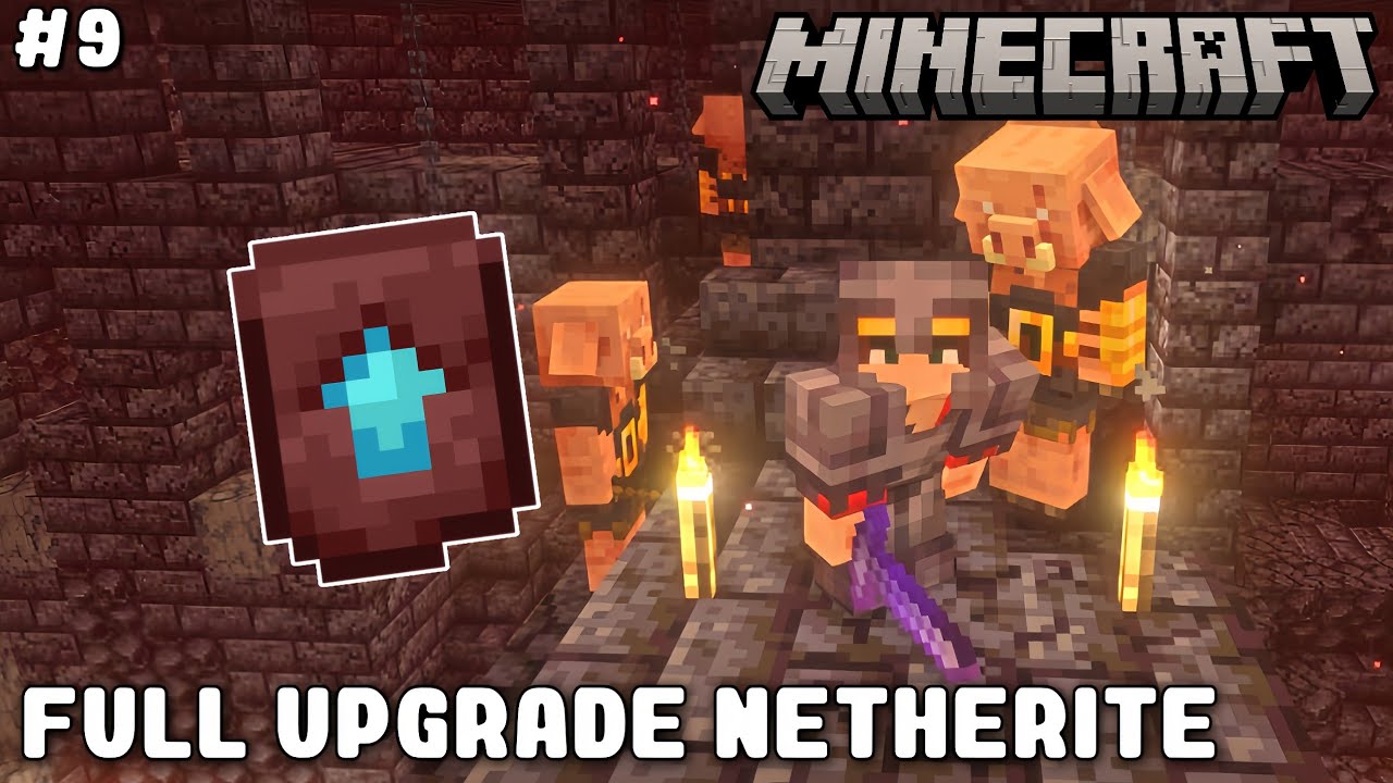 AKHIRNYA FULL ARMOR NETHERITE! Minecraft GAMEPLAY #9 - YouTube