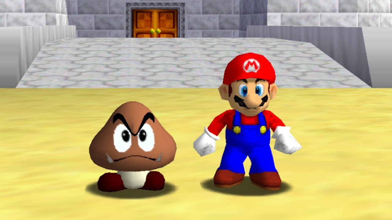DS Mario and Goomba in Mario 64 - Full Game Walkthrough - YouTube